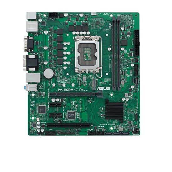 ASUS Business Motherboard PRO H610M-C D4-CSM with Micro-ATX H610 with ...