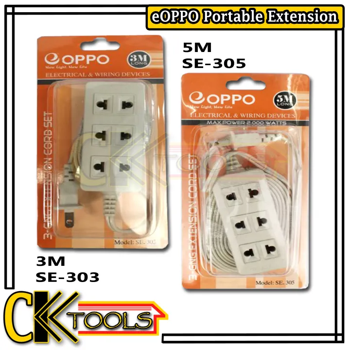 EOPPO SE-303 (3m)/ SE-305 (5m) Dual Portable Extension | Lazada PH