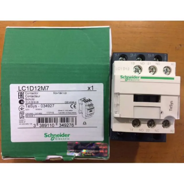 Schneider Kontaktor / Contactor TeSys D LC1D12 220V / LC1D12M7 | Lazada ...