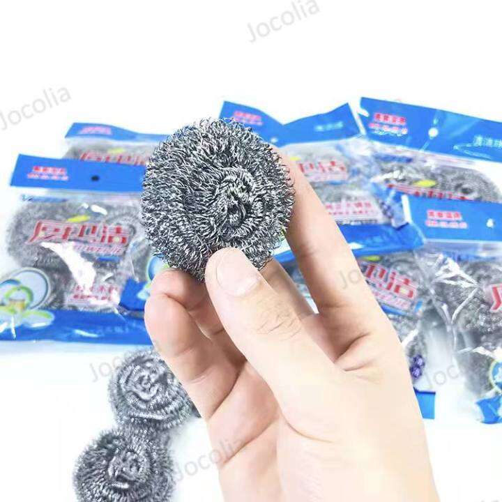 STAINLESS-STEEL SCOUR PAD CLEANING BALL BERUS DAWAI | Lazada