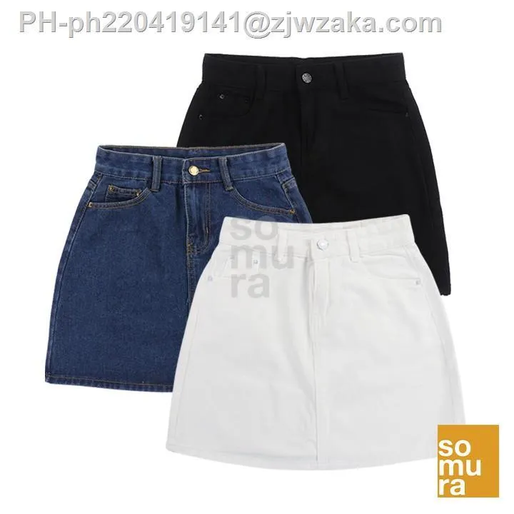 palda korean style highwist HIGH WAIST DENIM MINI SKIRT (SSC54) | Lazada PH