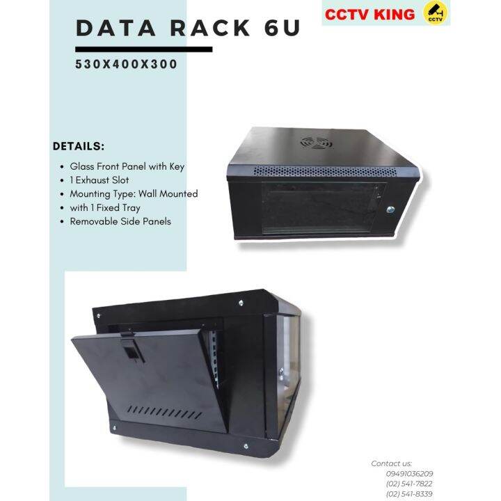 Data Rack Server Rack 6u Data Cabinet (Self Assembly) Network Rack Wall ...