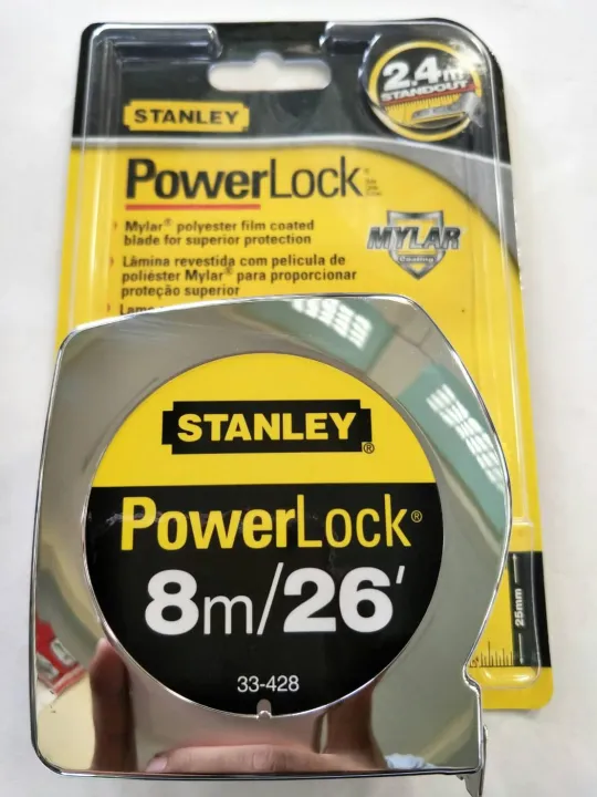 ตลับเมตร 8 เมตร STANLEY PowerLock 33-428 | Lazada.co.th