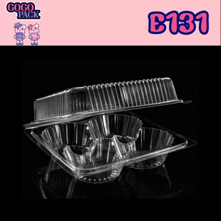 E131กล่องใส 4ช่อง 1แพ็ค 100ใบ | Lazada.co.th
