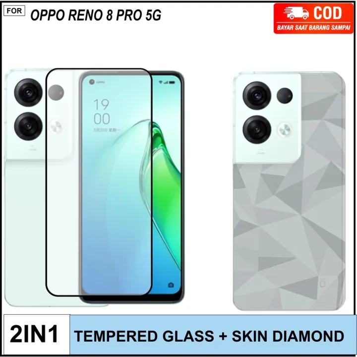 Tempered Glass Layar Reno 8 Pro 5G / Reno 8 5G (2022) Paket 2in1 Free ...
