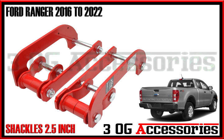 ford ranger 2016to 2022 quick lift shackles 2.5 inches made in thailand ...