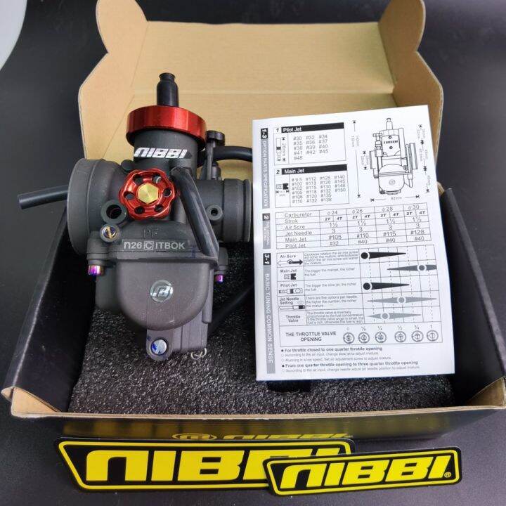 NIBBI CARB 28MM (ROUND)(FLAT) ROUNDSLIDE FLATSLIDE CARBURETOR VERSION 5 ...