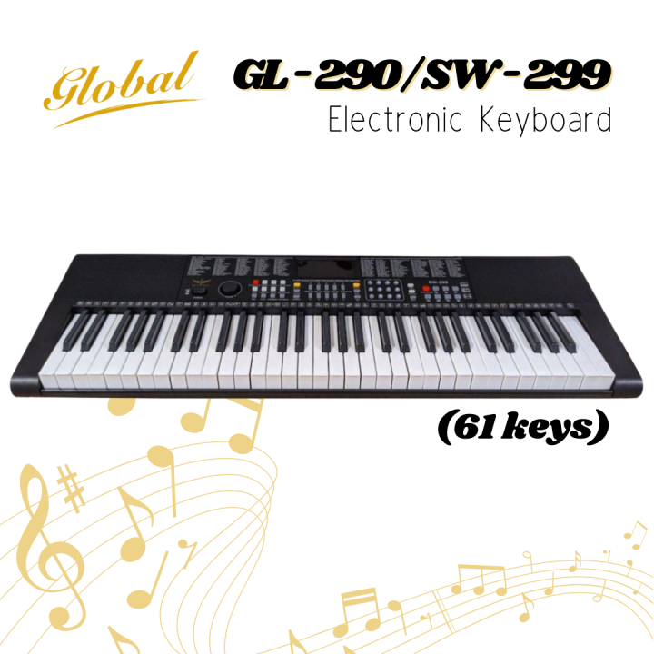 Skywing SW-299 / Global GL-290 (61 Keys) Portable Keyboard | Lazada PH