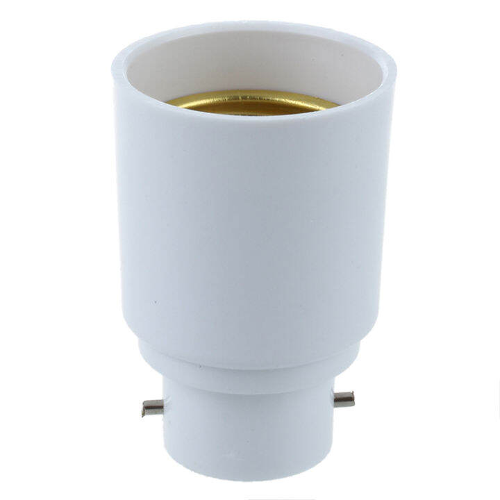 2X E27 Screw to B22 Bayonet Base Light Lamp Bulb Adapter Converter ...