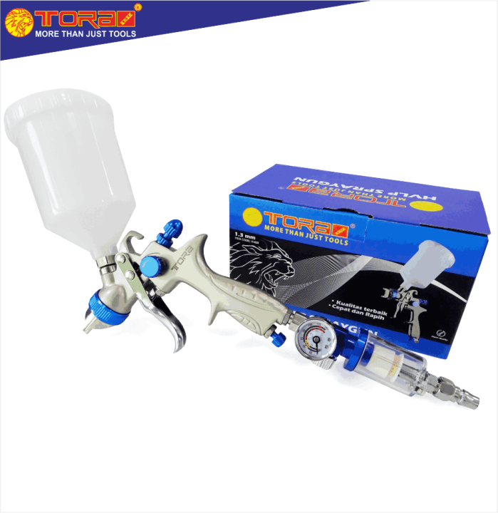 TORA Spray gun HVLP + Regulator Air Filter 1/4 Inch | Lazada Indonesia