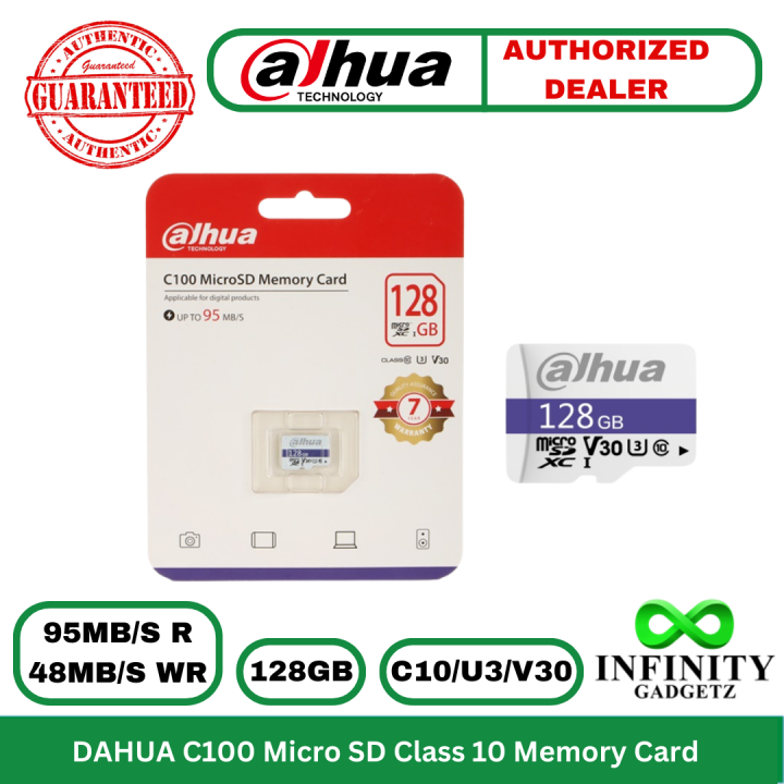 DAHUA C100 128GB Micro SD Class 10 Memory Card TF-C100/128GB | Lazada PH