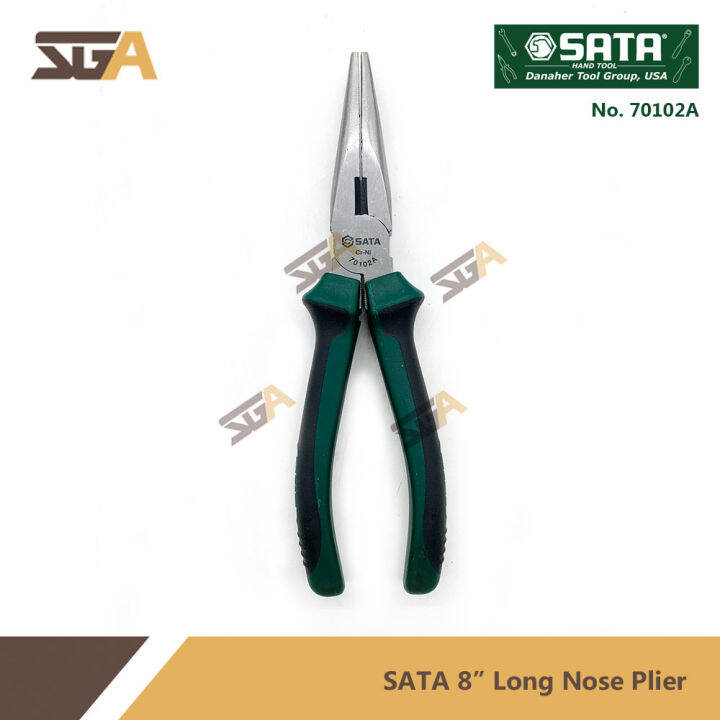 SATA 8” Long Nose Plier 70102A | Lazada