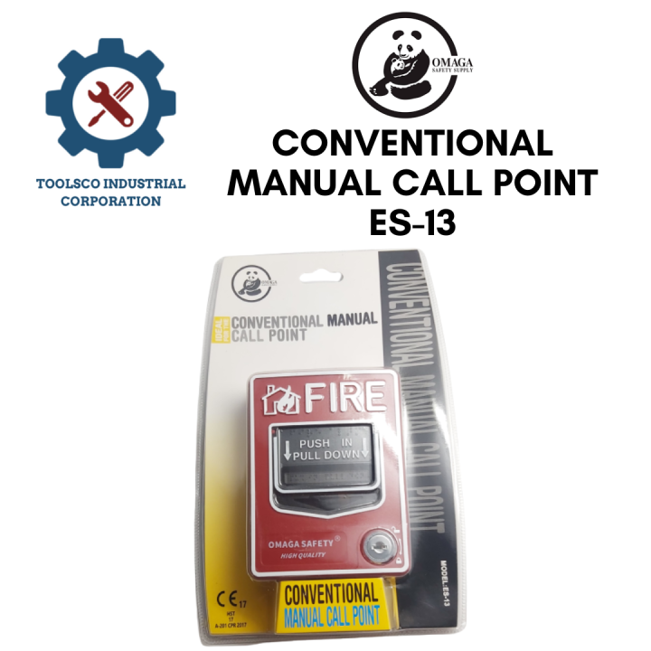 OMAGA SAFETY®CONVENTIONAL MANUAL CALL POINT ES-13 | Lazada PH