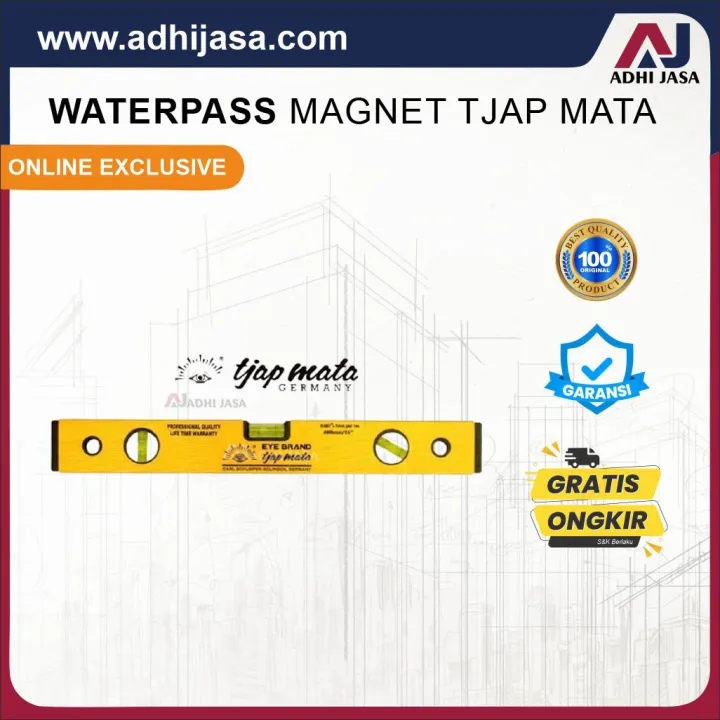 Waterpas Magnet Alumunium 12inch 1pc TJAP MATA | Lazada Indonesia