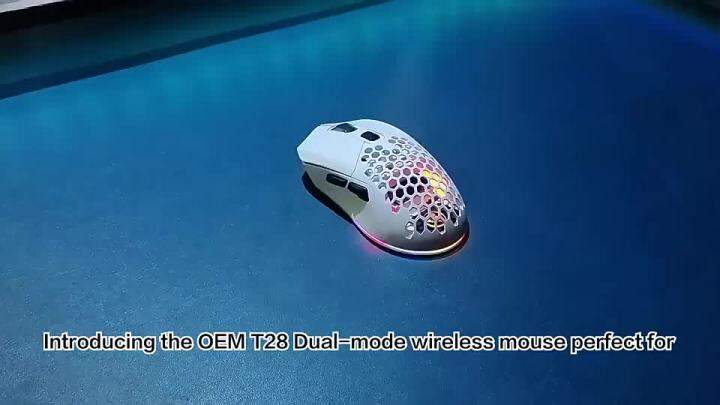 HXSJ T28 Wireless Gaming Mouse Lightweight Adjustable DPI Optical ...