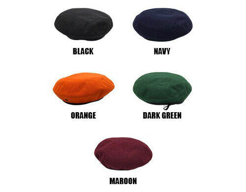 BERET HITAM BIRU TUA HIJAU MAROON OREN | TOPI KRS KADET BOMBA KADET ...