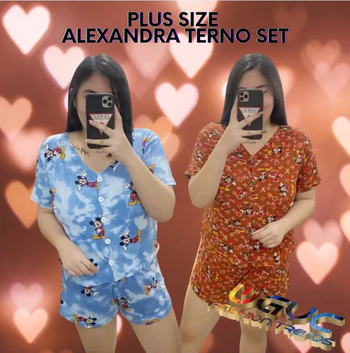 Plus Size Alexandra Terno Set | Lazada PH