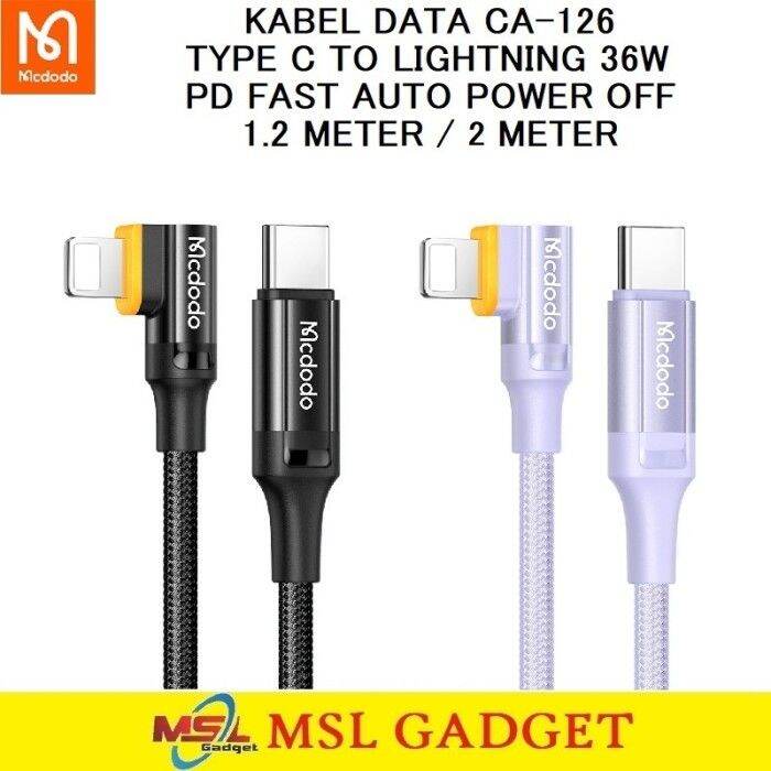 Mcdodo Kabel Data iPhone Type C to Lightning Gaming Auto Off CA-126 ...