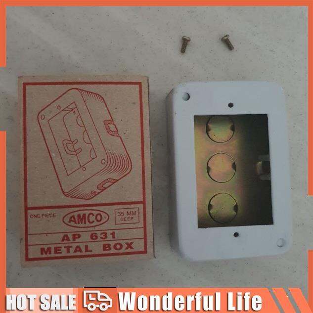 AMCO METAL SWITCH BOX 35mm DEPTH (HEAVY DUTY) - AMCO BOX SURFACE TYPE ...