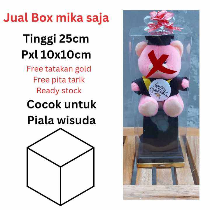 box mika piala wisuda tinggi 25cm curah | Lazada Indonesia
