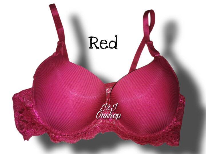 TRIUMPH PLUS SIZE STRIPE WITH LACE PUSH UP BRA WITH WIRE | Lazada PH