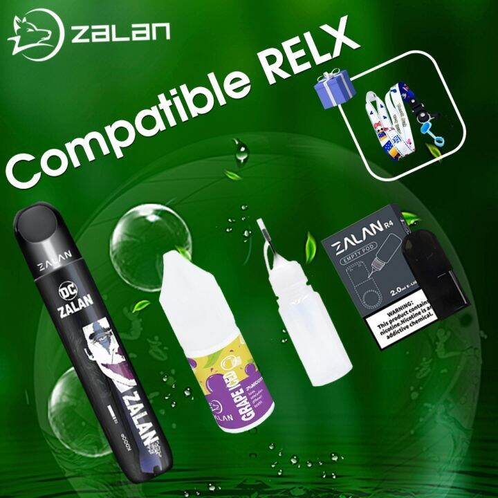 (PH) ZALAN infinite Original Refillable 5in1 vape set With lanyard R5 ...