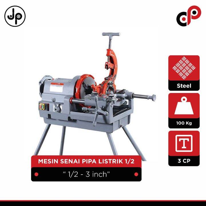 Mesin Senai Pipa Listrik 1/2" - 3" CP | Pipe Threading Machine 3" | Lazada Indonesia