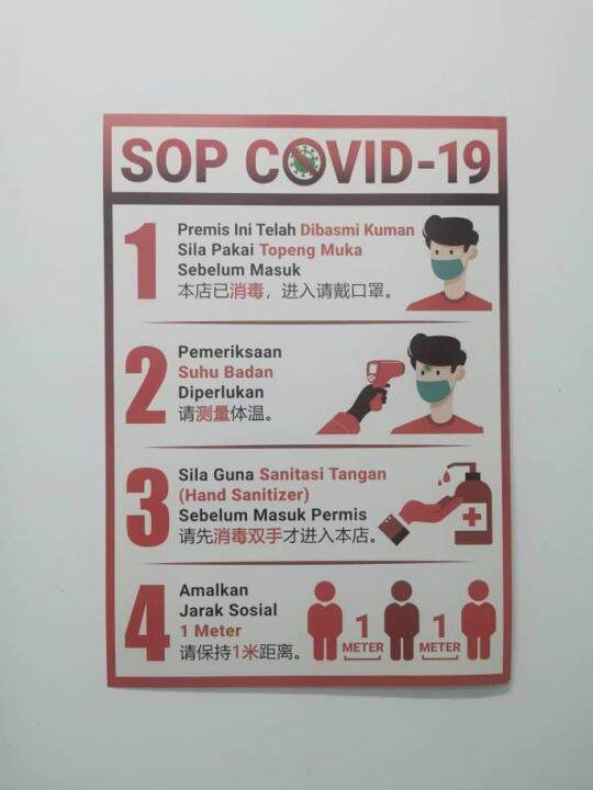 SOP - NOTICE - POSTER A3 size | Lazada