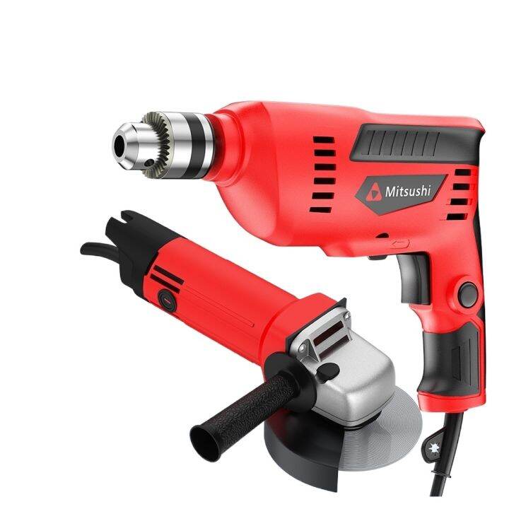 Mitsushi Powerful 2 in 1 Angle Grinder and Drill Set tools tools set ...