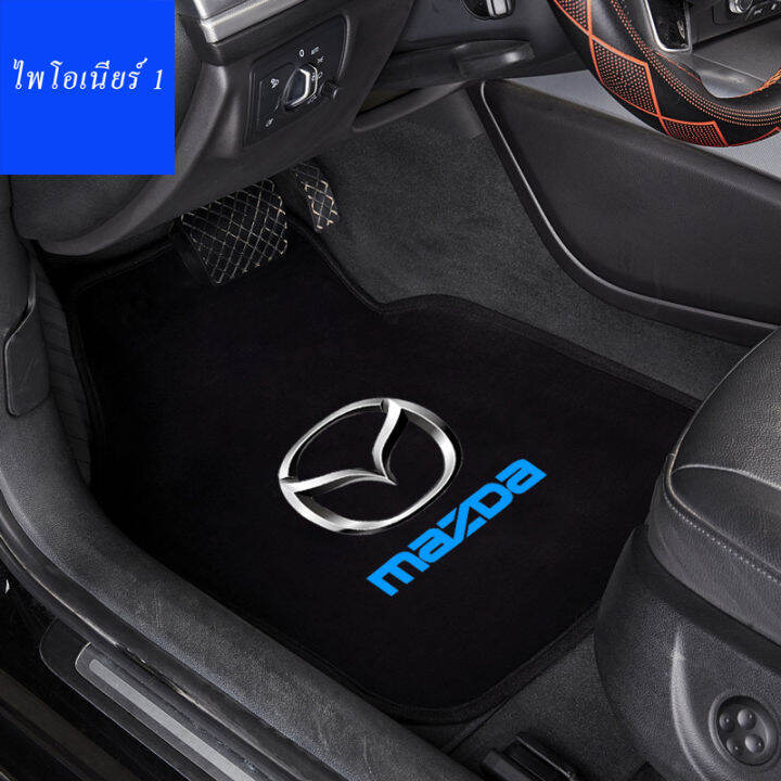รถหนังนิ่มพรมปูพื้นกันลื่น Fit Mazda 2 3 6 Atenza Demio CX3 CX5 CX4 CX30 CX8 พรมพิมพ์รถยนต์ ...