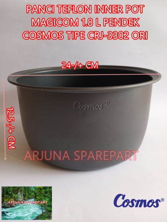 PANCI TEFLON INNER POT MAGICOM 1.8 L PENDEK COSMOS TIPE CRJ-3302 ORI ...