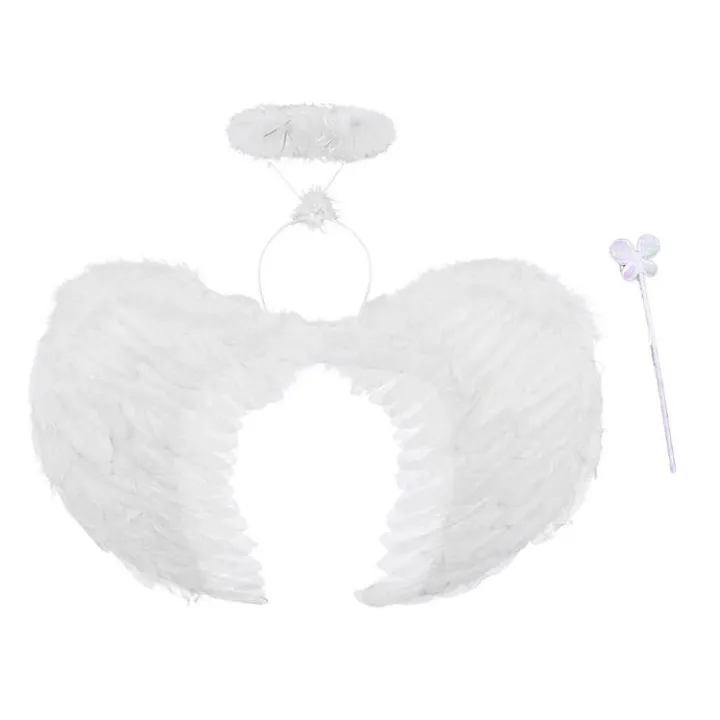 Angel Costume Angel Outfit With Angel Wings Halo Wand Feather Cosplay
