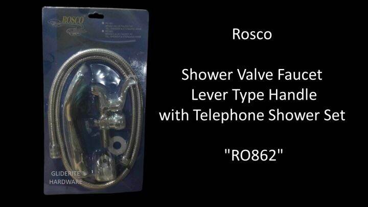 Rosco Shower Valve Faucet Lever Type Handle with Tel. Shower Set "RO862 ...