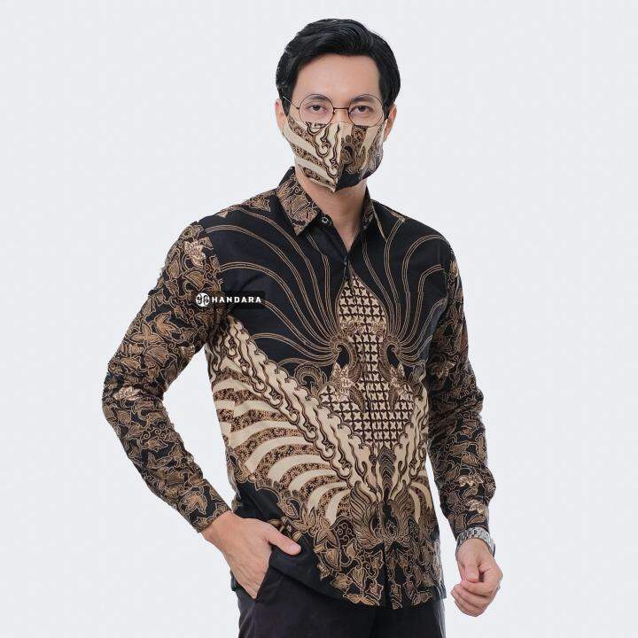 Handara Batik Pria Benang Sari Krem HB-142 | Lazada Indonesia