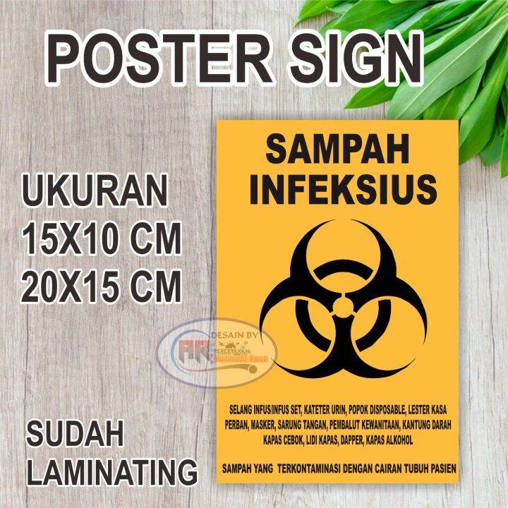 POSTER SIGN UNTUK RUANGAN INFEKSIUS | Lazada Indonesia