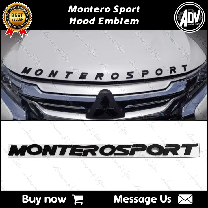 Montero Sport 2016 - 2018 Hood Emblem (Matte Black) | Lazada PH