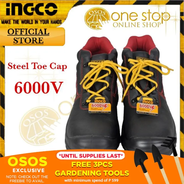 Ingco Original 6000V Insulated Safety Boots with Steel Toe Cap •OSOS ...