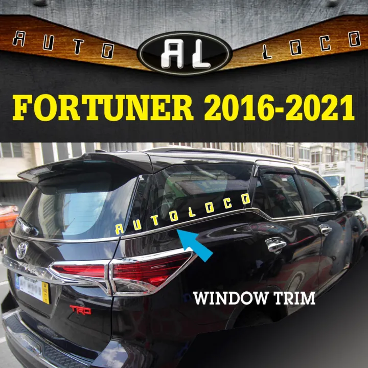 Window Trim for Toyota Fortuner 2016 2017 2018 2019 2020 2021 ( Chrome ...