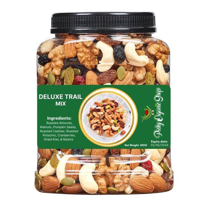 Bagong ♗ Deluxe Trail Mix Dried Fruits and Nuts - 500g | Lazada PH
