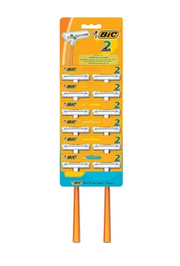 Bic Shaver 2 Blades Pack x 12 pcs บิค มีดโกน รุ่น 2 ใบมีด แพ็ค 12 ด้าม ...