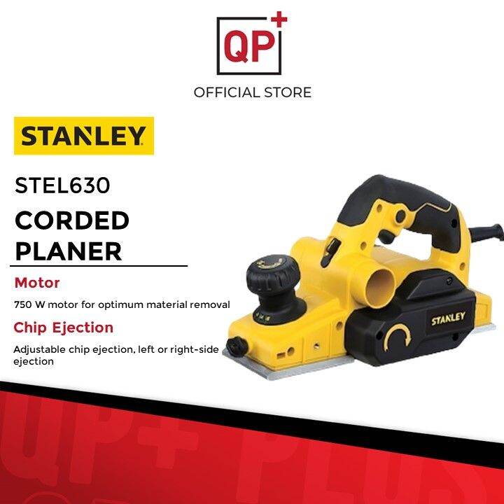 STANLEY CORDED WOOD PLANER STEL630 750W 82MM PLANER MESIN KETAM KAYU ...
