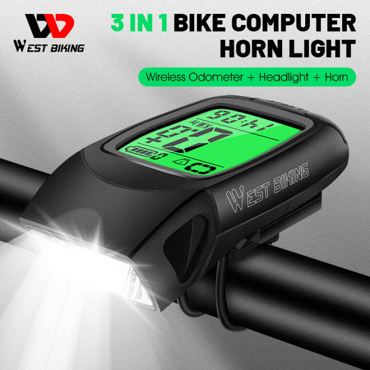 WEST BIKING Wireless Waterproof Bicycle Computer 3 IN 1 Cycling ...
