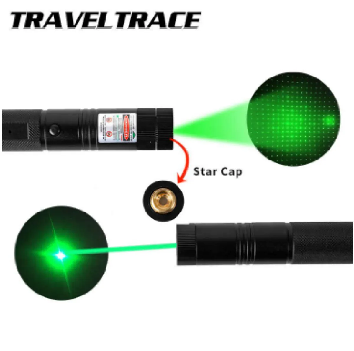 Gadget Laser Torch Green เลเซอร์แสงสีเขียว+ถ่านชาร์จ 2500mAh+เครื่อง ...