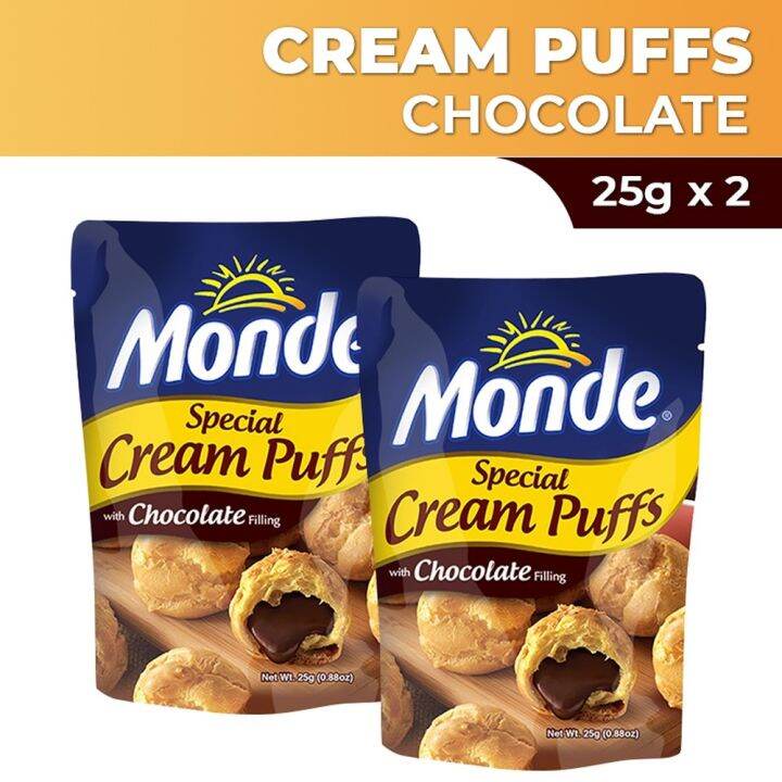 Monde Special Cream Puffs Chocolate 25g X 2 | Lazada PH