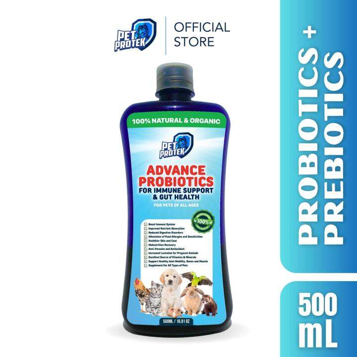 PET PROTEK - Advanced Probiotics (500ML) Immune Support & Gut Health ...