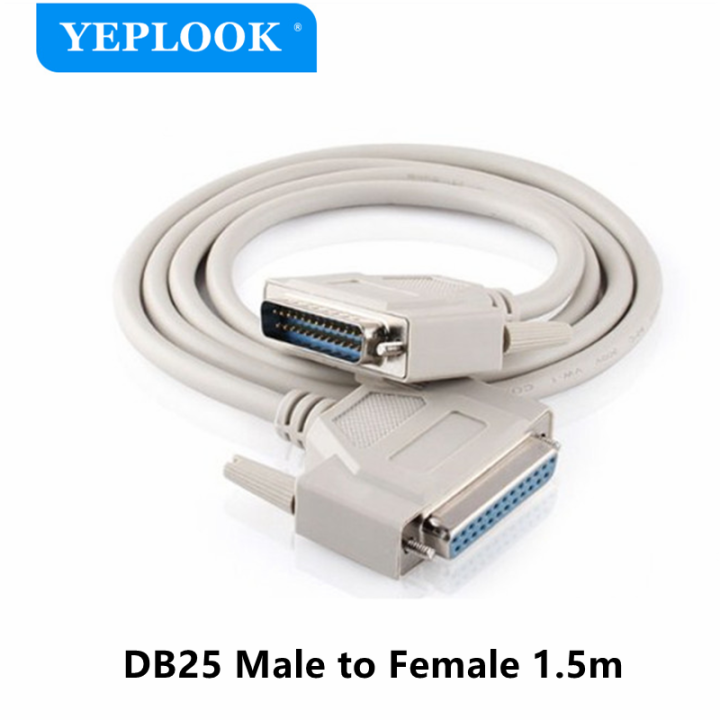 DB25 Male to Female 1.5M 25Pin Parallel LPT Printer Cable for Computer ...