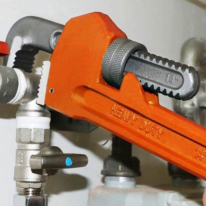 【READY STOCK】 Heavy Duty Straight Pipe Wrench 14 18 24 Universal ...