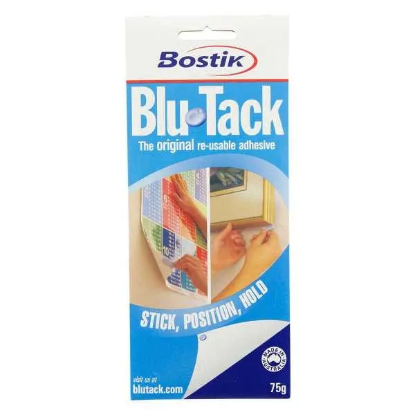 Super Glue KTS (ศูนย์เครื่องเขียน) กาวดินน้ำมัน Bostik Blue Tack 75g ...