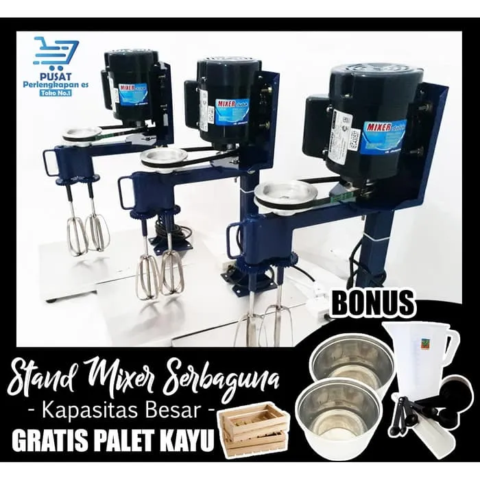 Mixer Kue Kapasitas 15liter Alat Rakitan Pengaduk Adonan Roti Bolu ...
