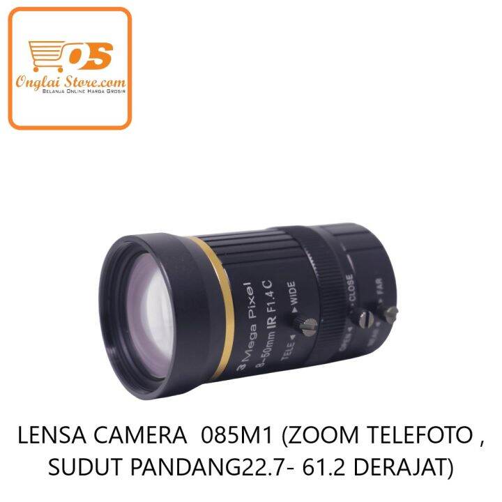 Lensa Camera 085M1 (Zoom Telefoto , Sudut Pandang 22.7- 61.2 Derajat ...